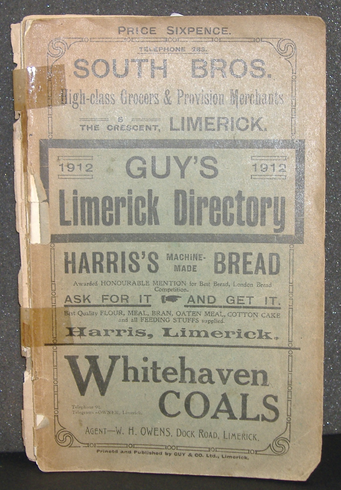Guy's Limerick Directory, 1912 - Irish Family History Centre