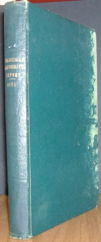 HMC, Report on Franciscan Manuscripts preserved at the Convent ...