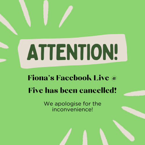Facebook Live @ Five with Fiona Fitzsimons Cancelled - Irish Family ...